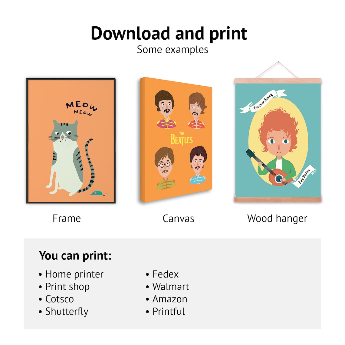 Spanish Classroom Art Set of 21 Kids Wall Art Boho - Etsy