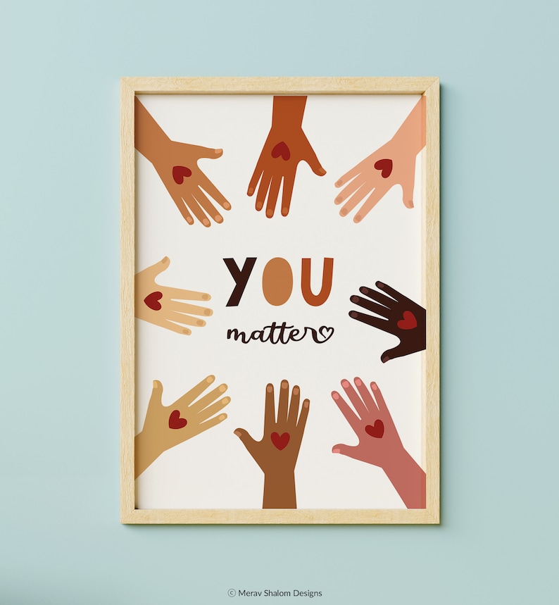 Inclusive Classroom Art Set of 6 Diversity Poster Human - Etsy