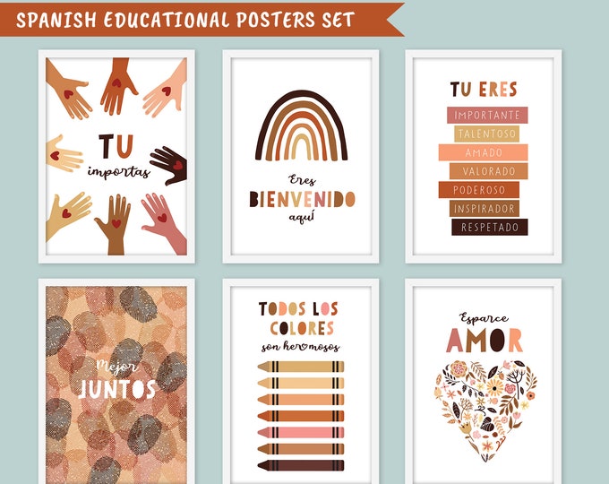 Inclusive Classroom Art, Set of 6, Diversity Poster, Human Equality Art ...