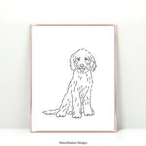 Goldendoodle Line Art Set - INSTANT DOWNLOAD - Etsy