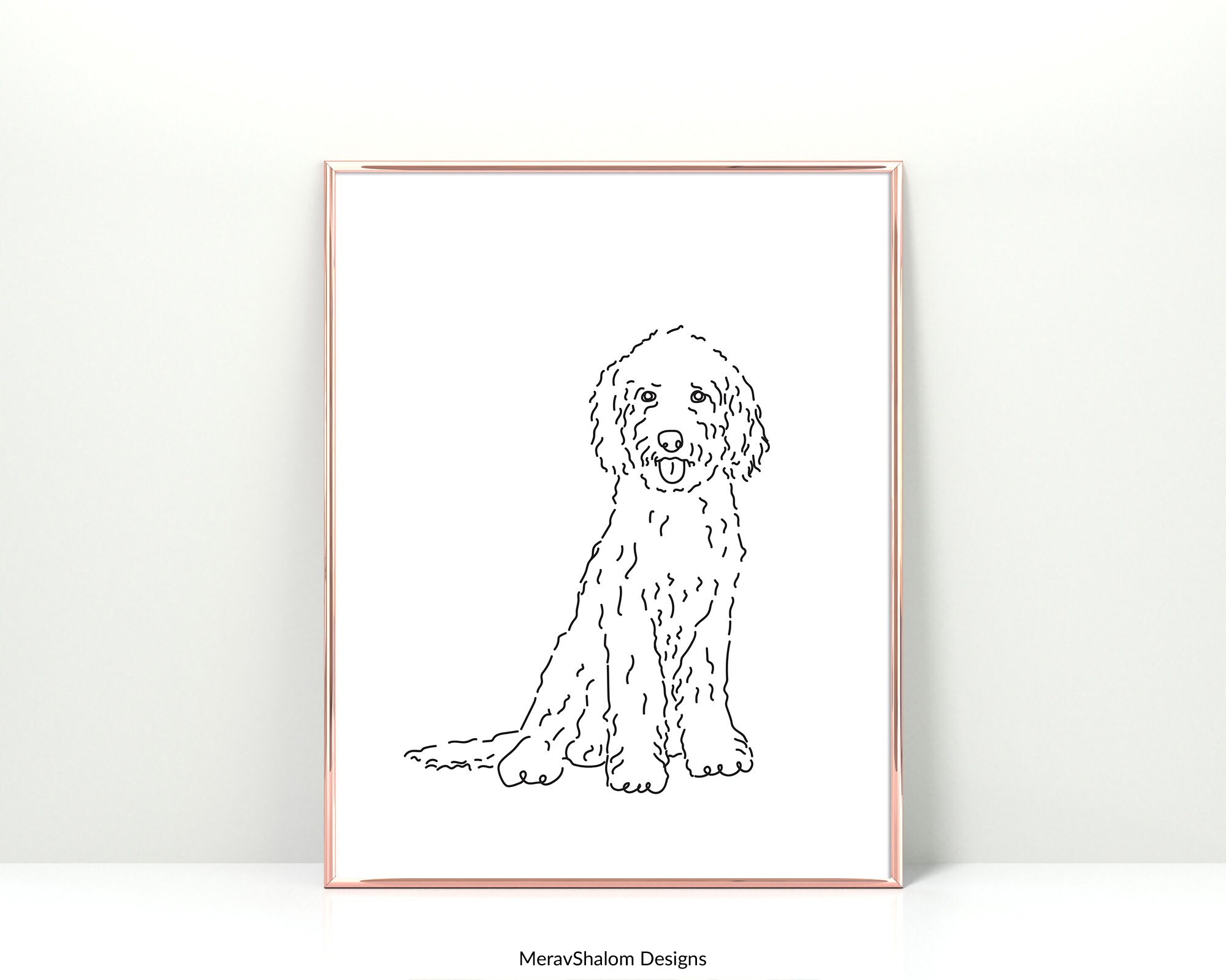 Goldendoodle Line Art Set INSTANT DOWNLOAD - Etsy