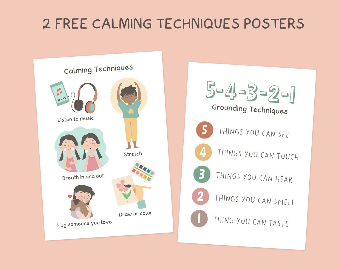 Mindfulness Breathing Exercise Cards for Kids, Calming Activities ...