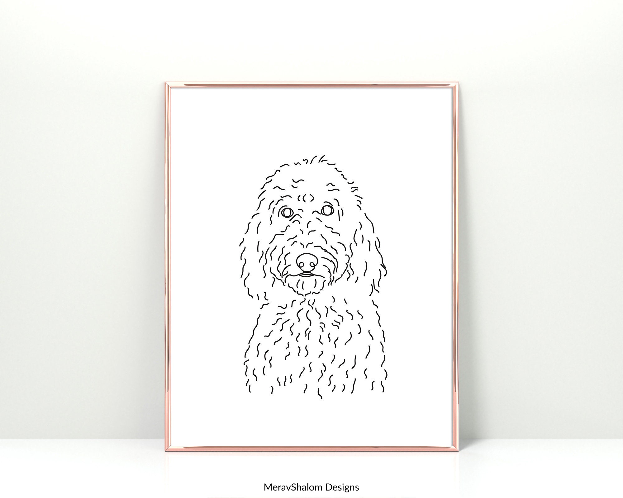 Goldendoodle Line Art Set INSTANT DOWNLOAD - Etsy