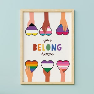 Inclusive Classroom Art, Set of 8, Diversity Poster, Human Equality Art ...