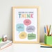 Think Before You Speak Poster, Rules Printable, Motivational Poster ...