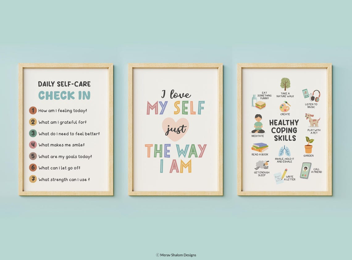 Counseling Posters, Therapy Office Decor, Mental Health Prints (digital ...