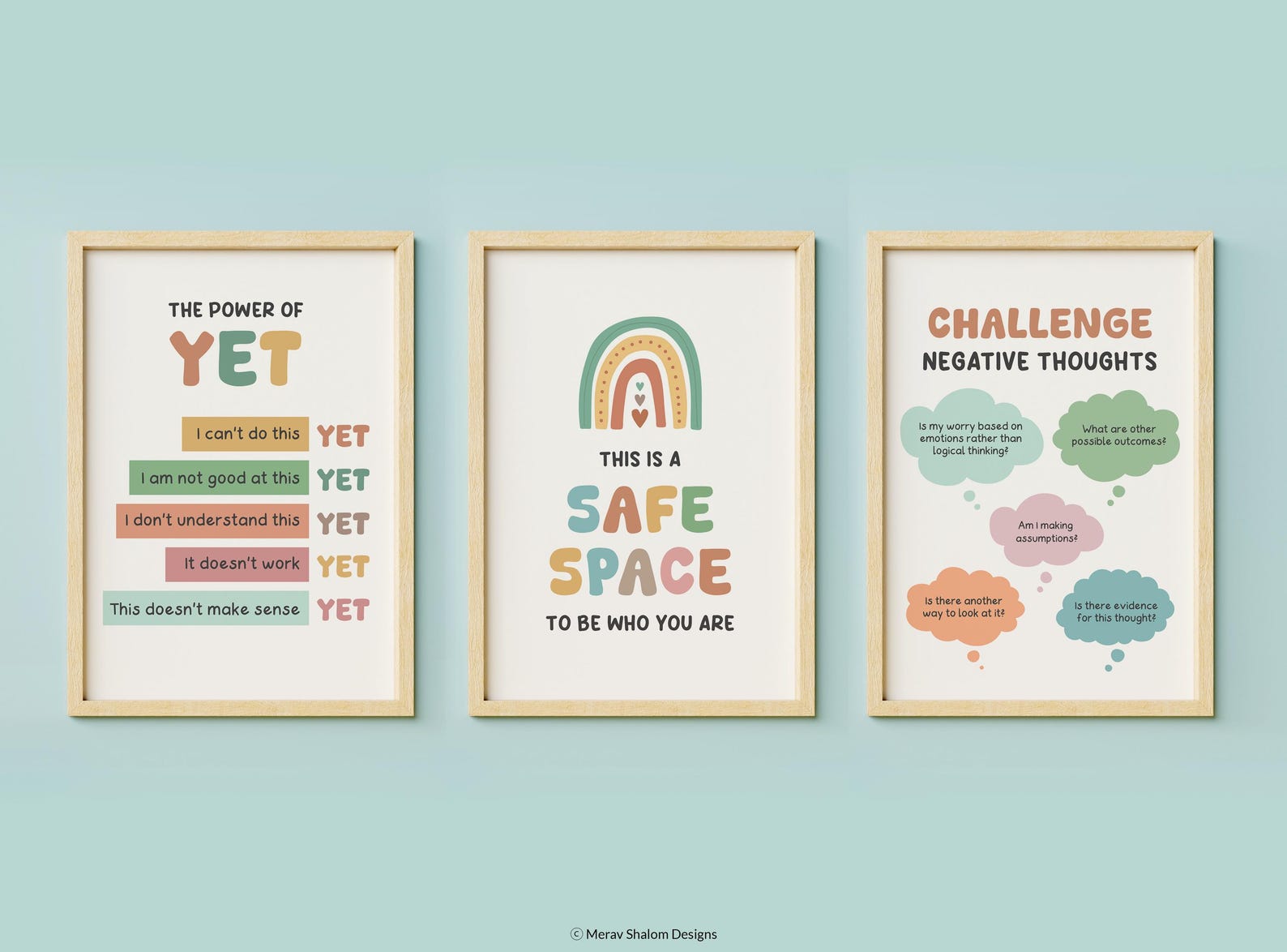 Counseling Posters, Therapy Office Decor, Mental Health Prints (digital ...