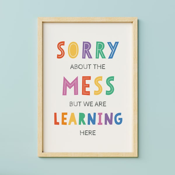 Sorry About the Mess - Etsy
