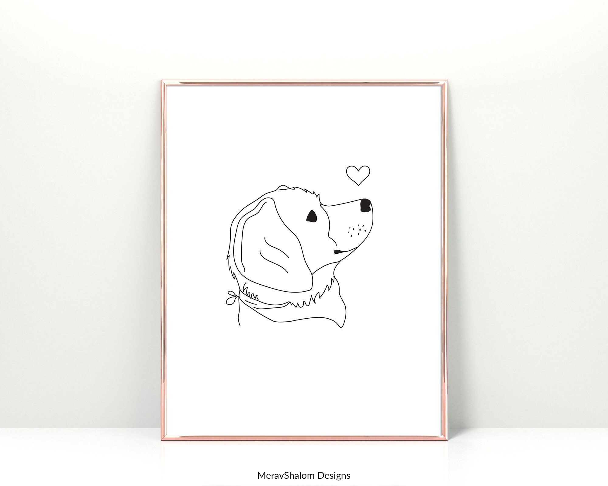 Custom Dog Line Art Personalized One Line Art Custom Line - Etsy