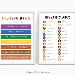Inclusive Classroom Art, Set of 16, Diversity Poster, Human Equality ...