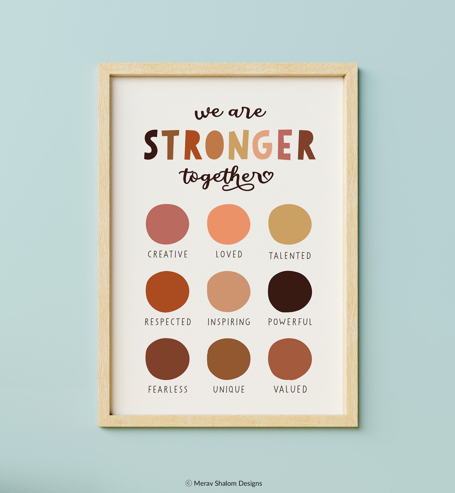 Inclusive Classroom Art Set of 6 Diversity Poster Human - Etsy