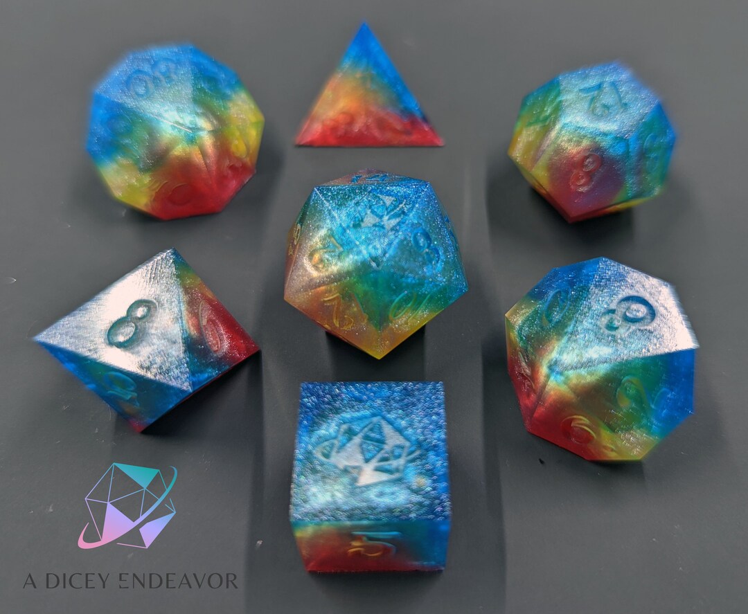 The NOLA Snowball Dice | Handmade Dice | Polyhedral Dice | Tabletop ...