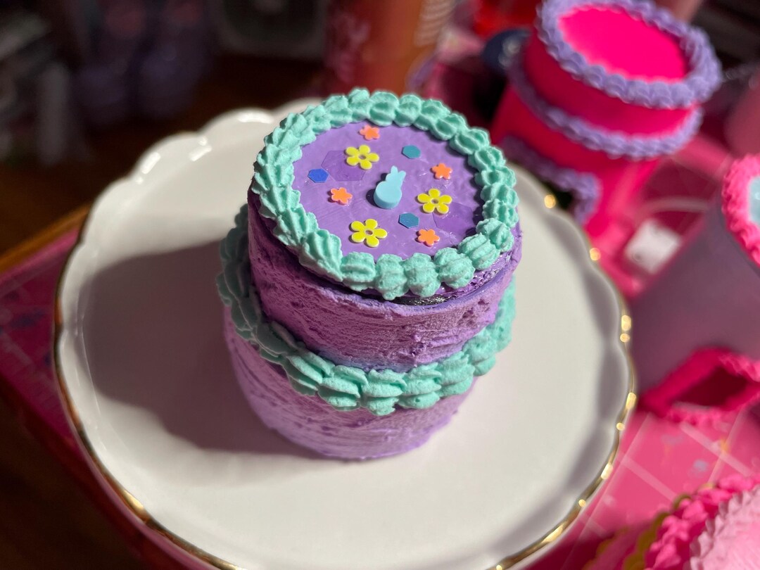 Easter Miniature Fake Cake Container: Upcycled Pill Bottle Stash Jar - Etsy
