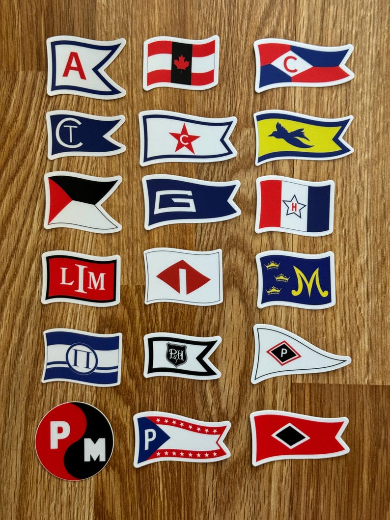 Great Lakes Ship House Flag Stickers - Boatnerd Stickers - Etsy