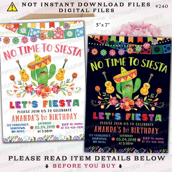 Mexican Double Fiesta Invitation - Etsy