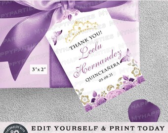 Royal Blue Gold Quinceanera Roses Butterfly Water Bottle - Etsy