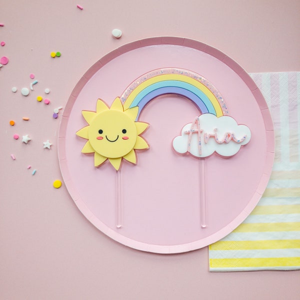 Sun Cake Topper - Etsy