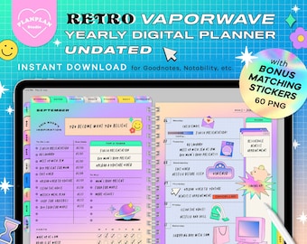 Digital Planner, iPad Planner, Goodnotes Planner in Scrapbook Vintage ...