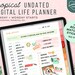 Digital Life Planner, Goodnotes Planner Undated in Pastel, iPad Planner ...