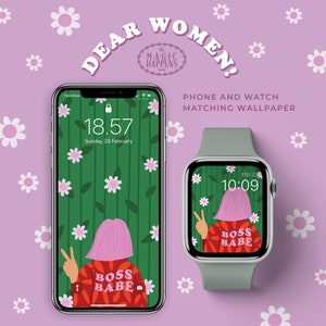 Apple Watchface Women Empowerment, iPhone Wallpaper Womens Day, Apple ...