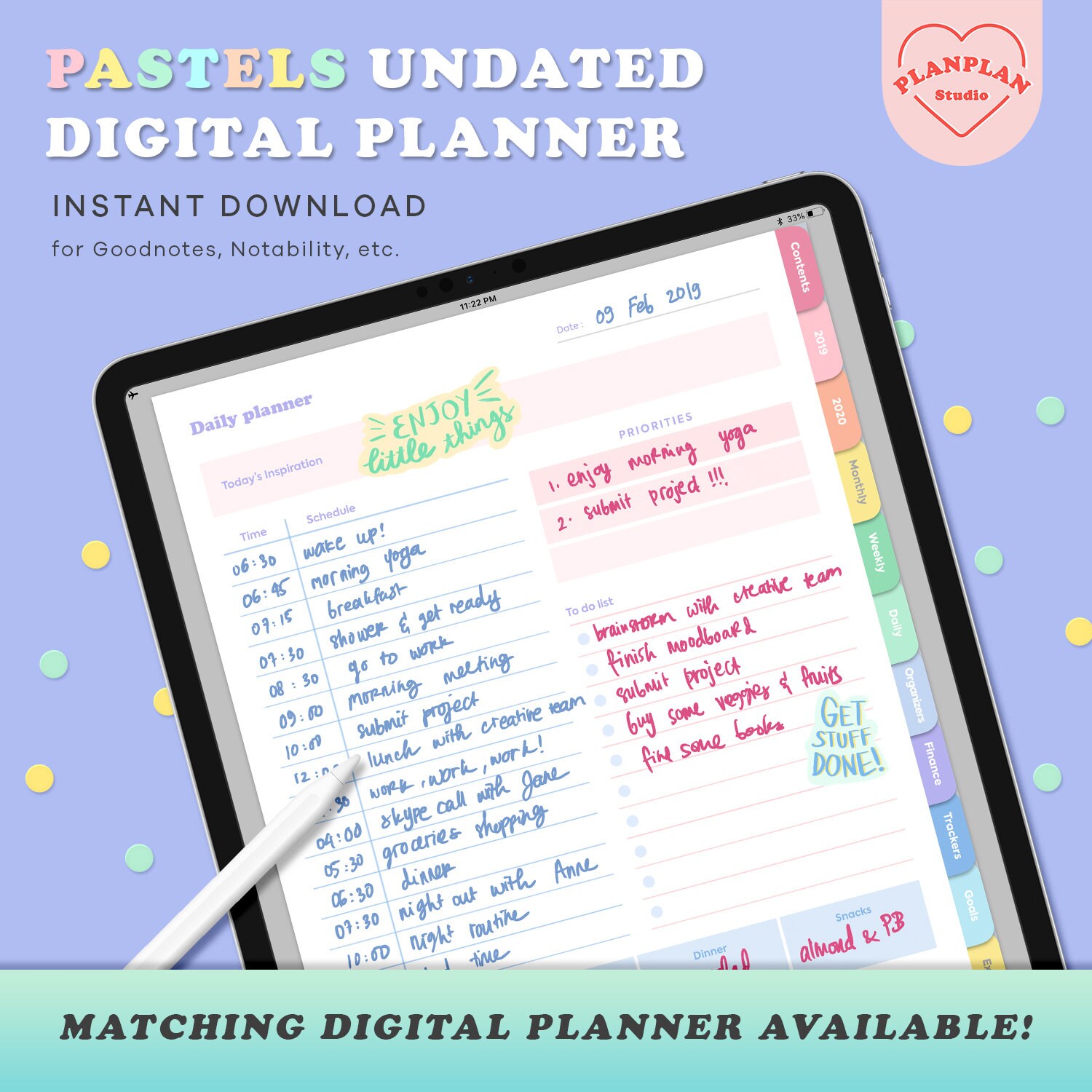 Digital Sticky Notes for Goodnotes, Bullet Journal, or Notebook ...