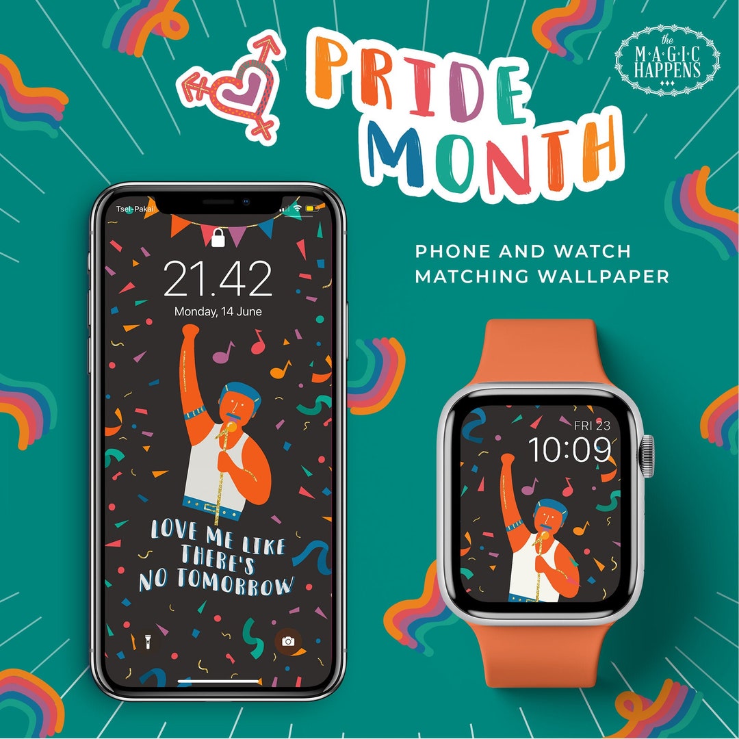 Pride Month Apple Watch Face, Gay Pride Apple Watch Wallpaper, iPhone ...