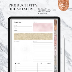 Digital Life Planner, Goodnotes Planner Undated, Rosegold Marble ...