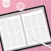Basic Pink Digital Planner, Pink Blush Color iPad Planner, Undated ...
