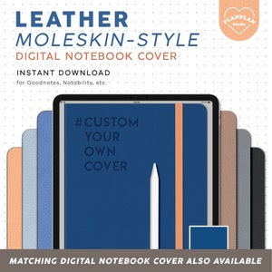 Digital Notebook Leather, Goodnotes Notebook, Goodnotes Digital Planner ...