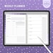 Basic Lilac Digital Planner, Purple Lavender Color iPad Planner ...
