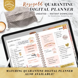 Rosegold Marble Digital Planner Stickers, Goodnotes Digital Stickers in ...