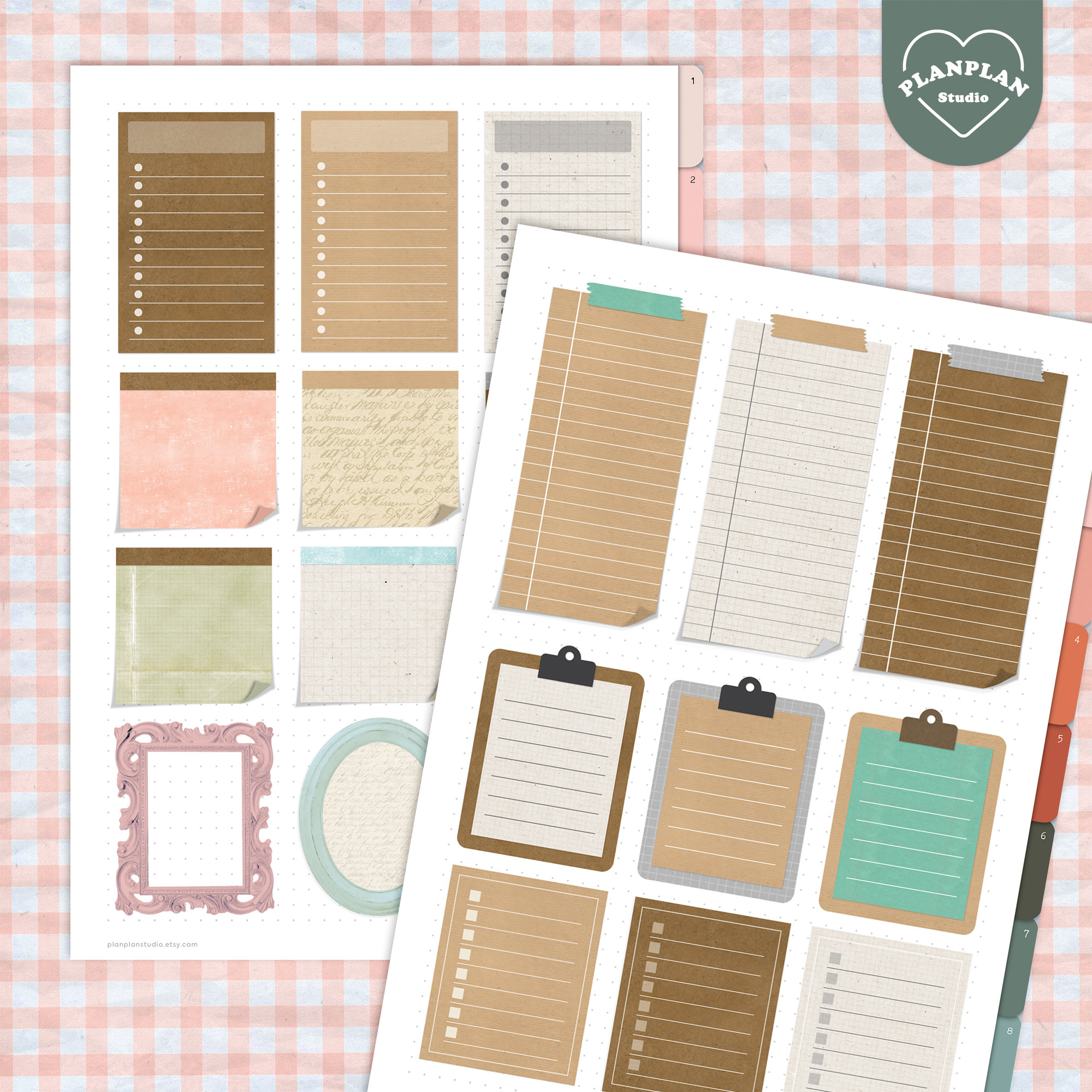 Vintage Scrapbook Digital Planner Sticker All in One | Etsy