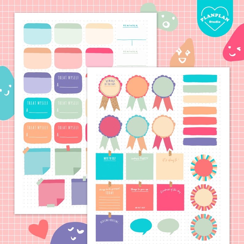 Self Love Digital Planner Stickers, Self Care Planner Stickers, All in ...