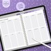 Basic Lilac Digital Planner Purple Lavender Color iPad - Etsy