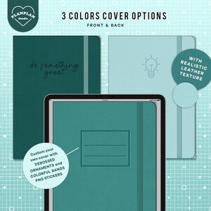 Basic Digital Planner in Mint Blue Teal Color, iPad Planner, Undated ...