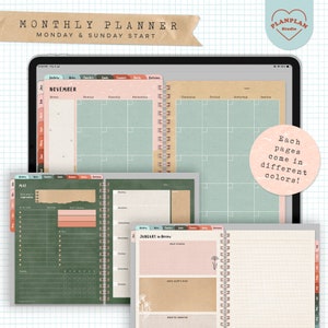 Digital Planner, iPad Planner, Goodnotes Planner in Scrapbook Vintage ...