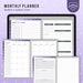 Basic Lilac Digital Planner, Purple Lavender Color iPad Planner ...
