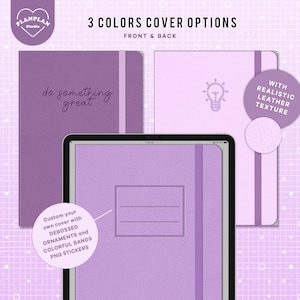Lavender Digital Planner, Purple Basic Color iPad Planner, Undated ...