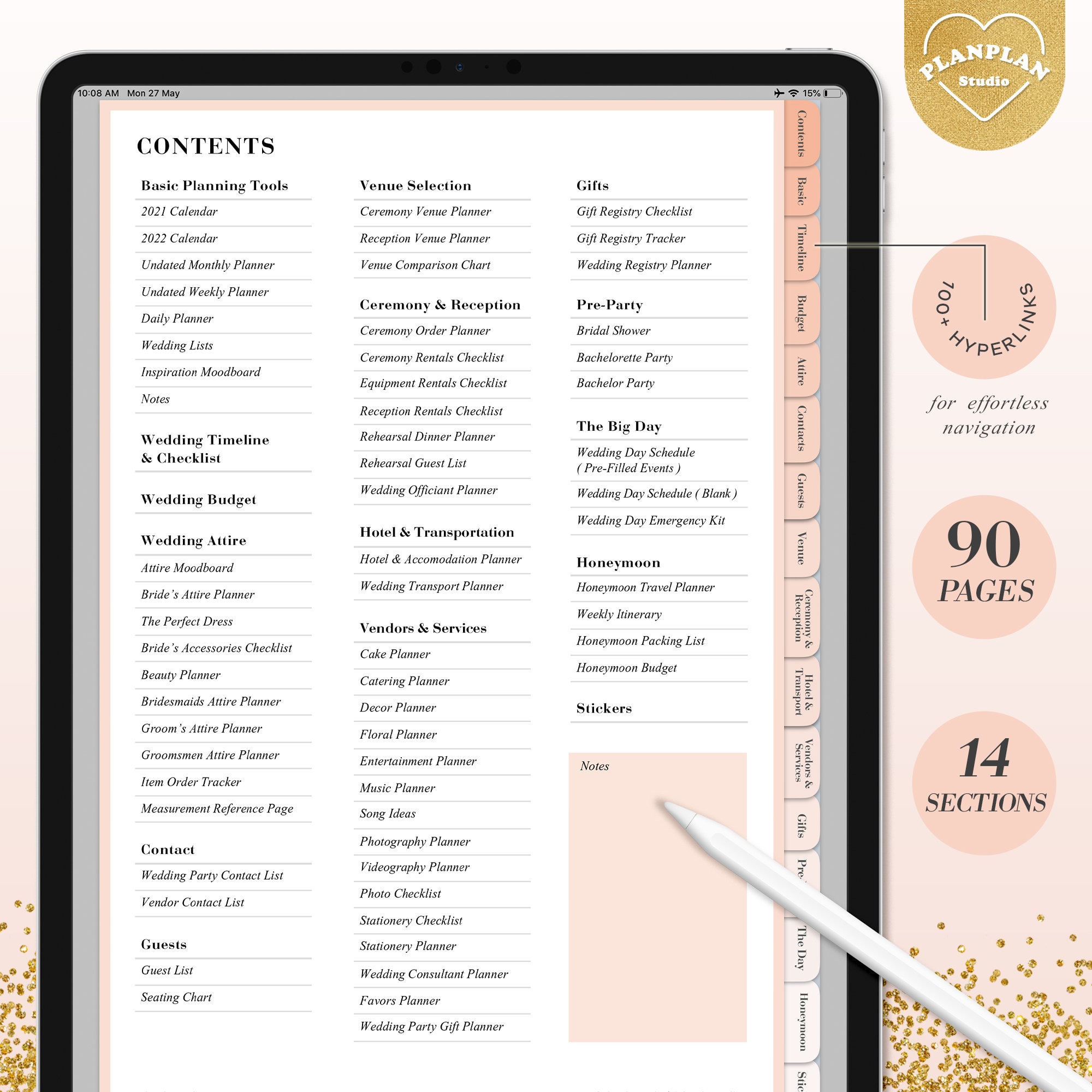 Digital Wedding Planner Wedding Goodnotes Planner Wedding - Etsy