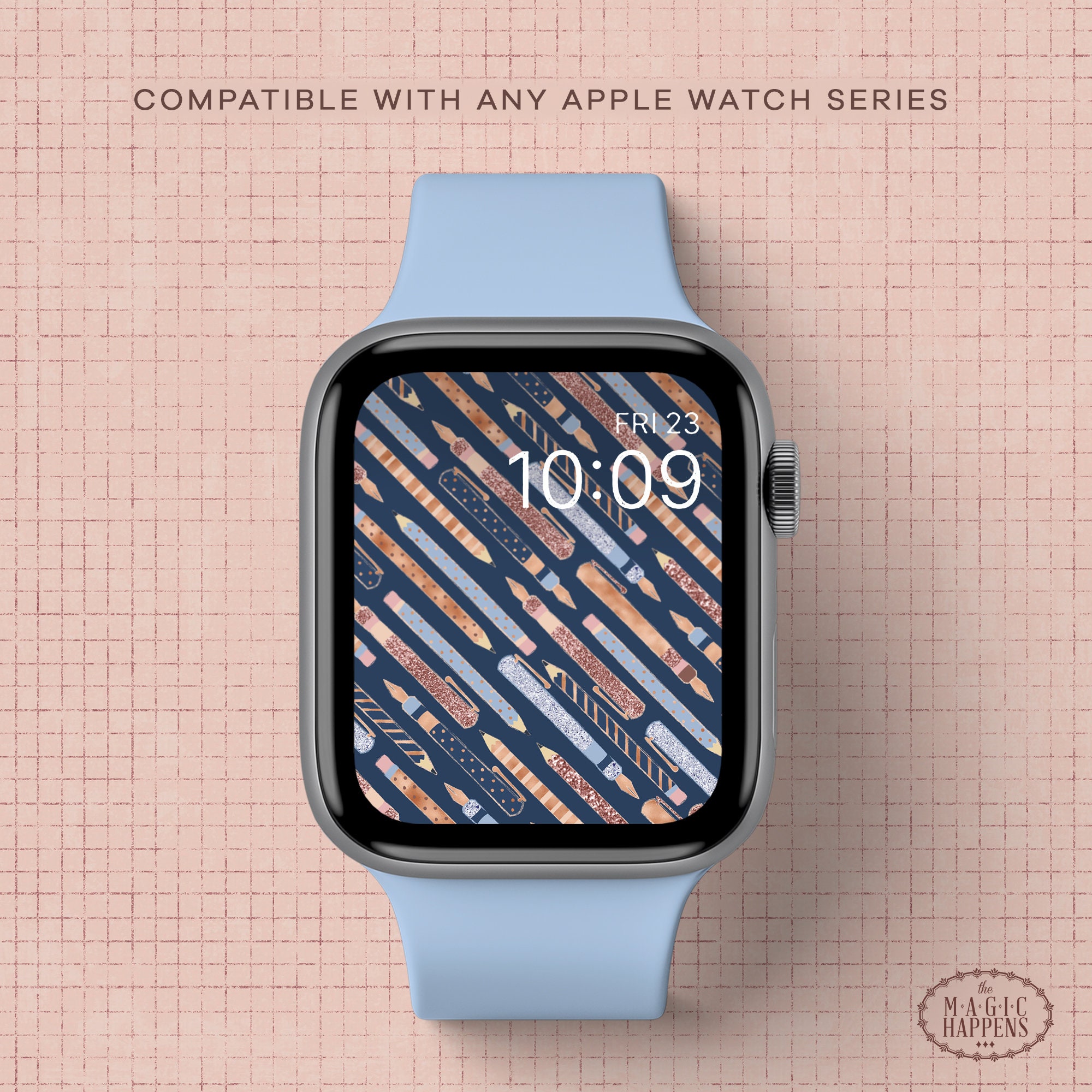 Apple Watch Face Back to School #5, School Watch Face Wallpaper. Study ...