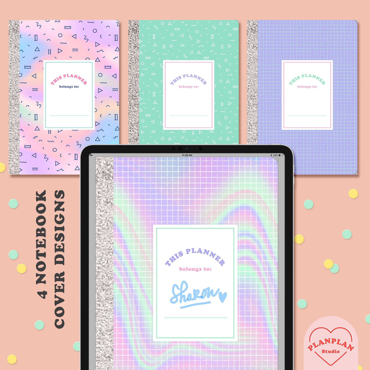 Digital Life Planner Goodnotes Planner Undated in Pastel | Etsy