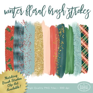 Christmas Digital Stickers for Goodnotes, Winter Floral Planner ...