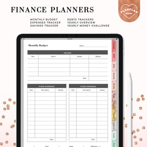 Digital Life Planner, Goodnotes Planner Undated, Rosegold Pastel ...