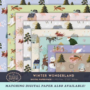Winter Wonderland Planner Stickers, December Digital Stickers, Holiday ...