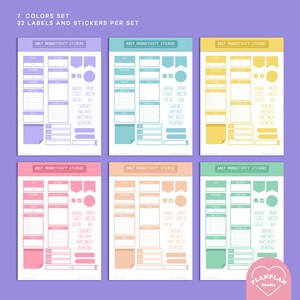Daily Productivity Digital Planner Stickers for Goodnotes, Digital ...