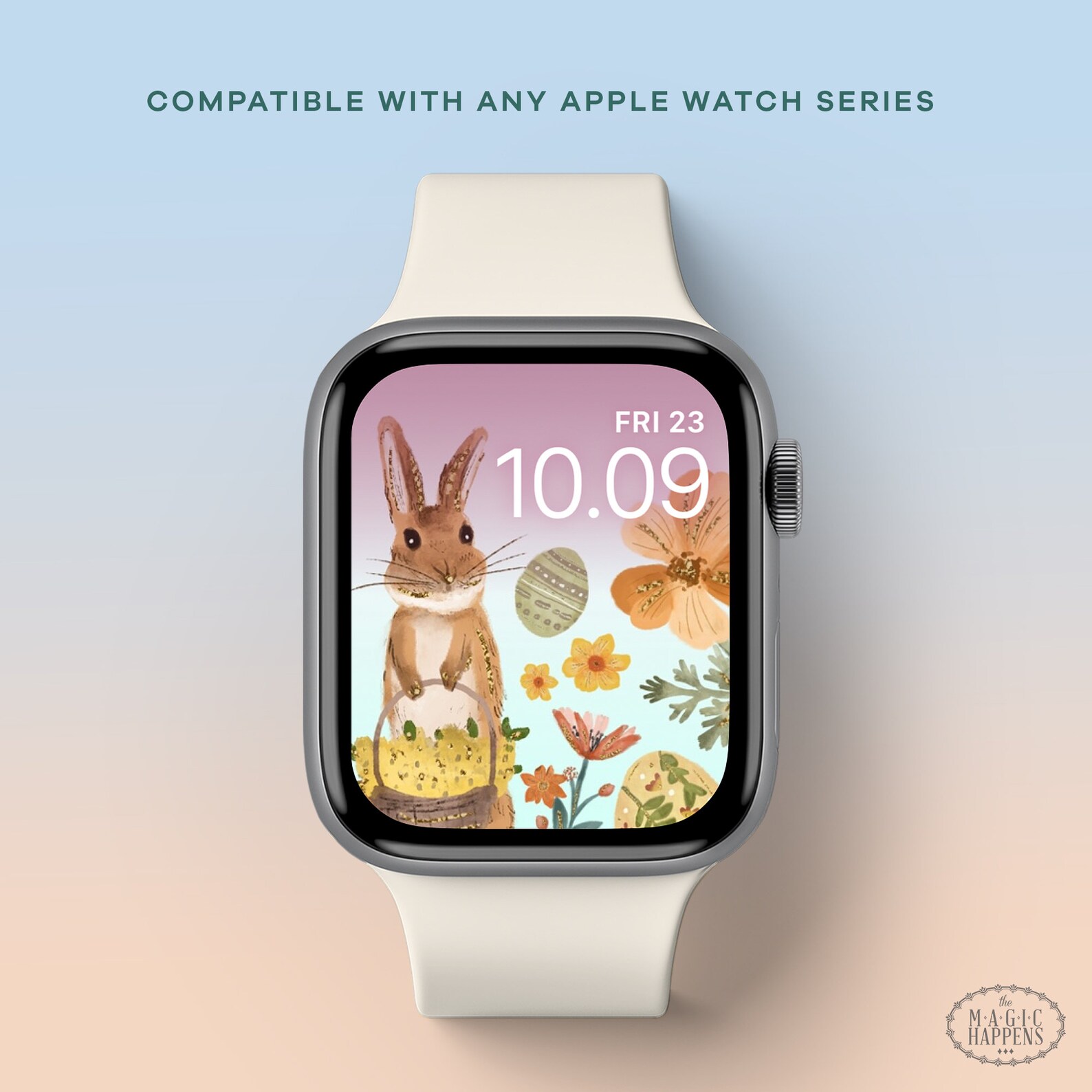 Easter Apple Watch Face Wallpaper, Apple Watch Wallpaper in Spring ...