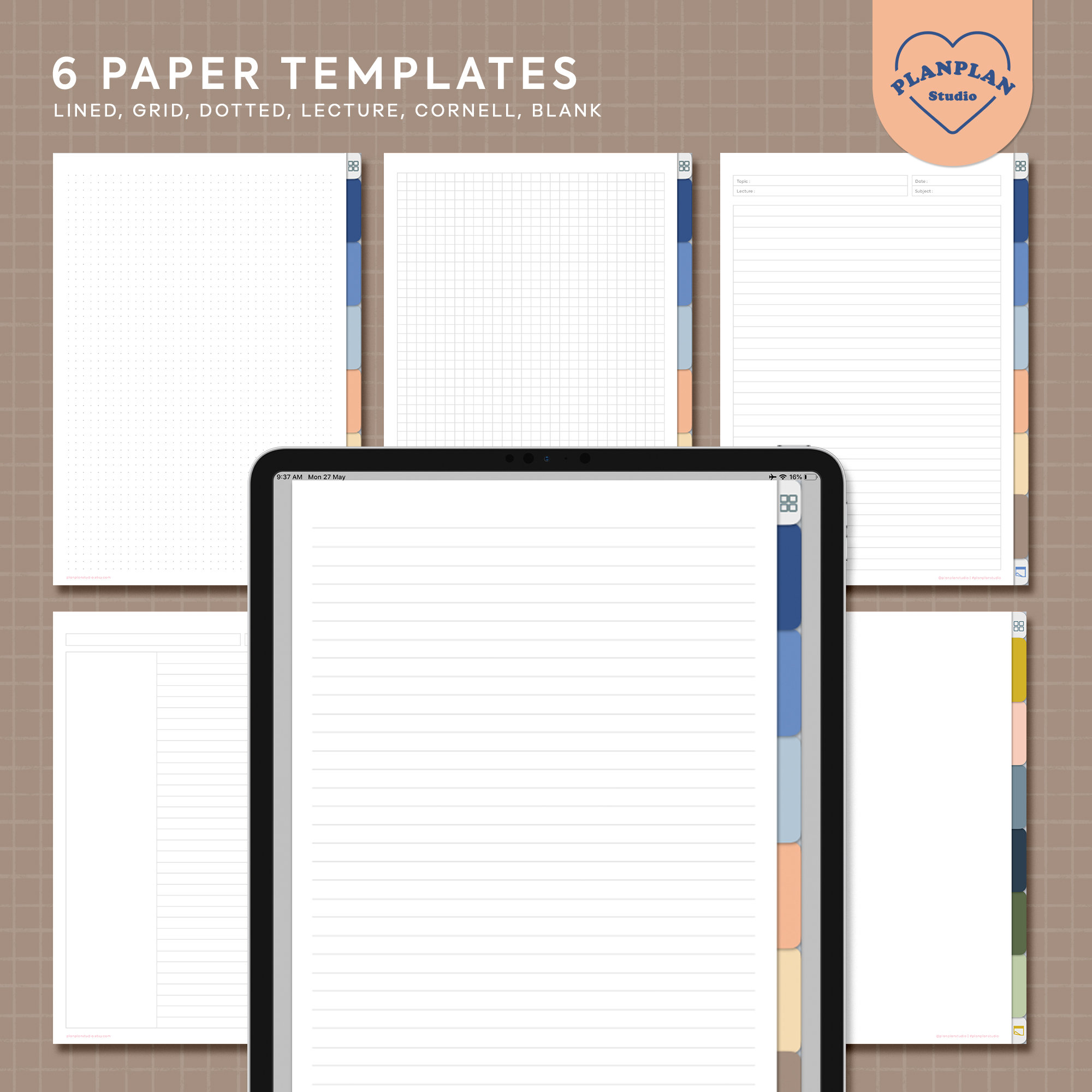 Digital Notebook Leather Goodnotes Notebook Goodnotes | Etsy