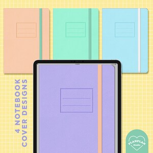 Pastel Digital Notebook Leather, Goodnotes Notebook, Goodnotes Digital ...