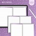 Lavender Digital Planner Purple Basic Color iPad Planner - Etsy