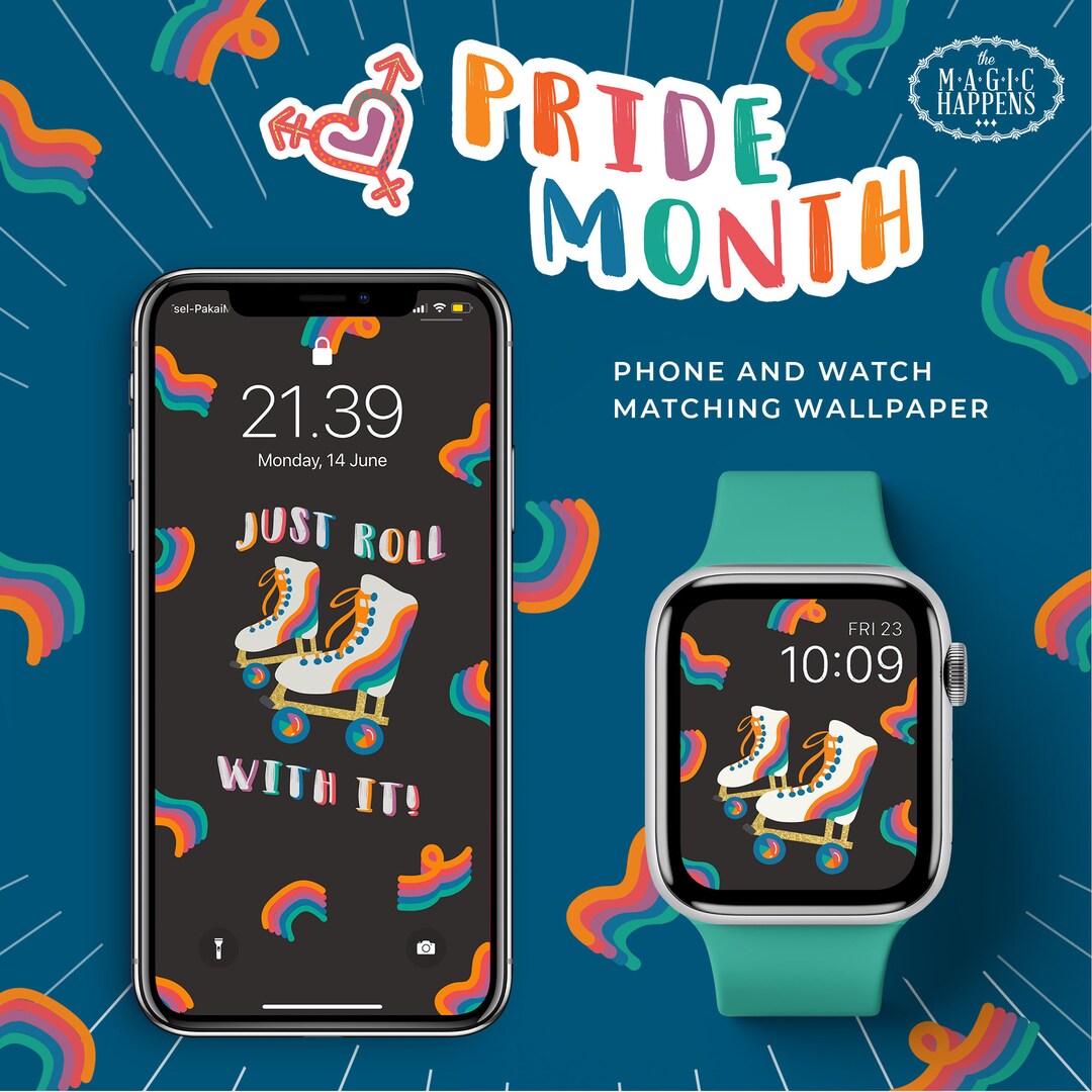 Pride Month Apple Watch Face, Gay Pride Apple Watch Wallpaper, iPhone ...